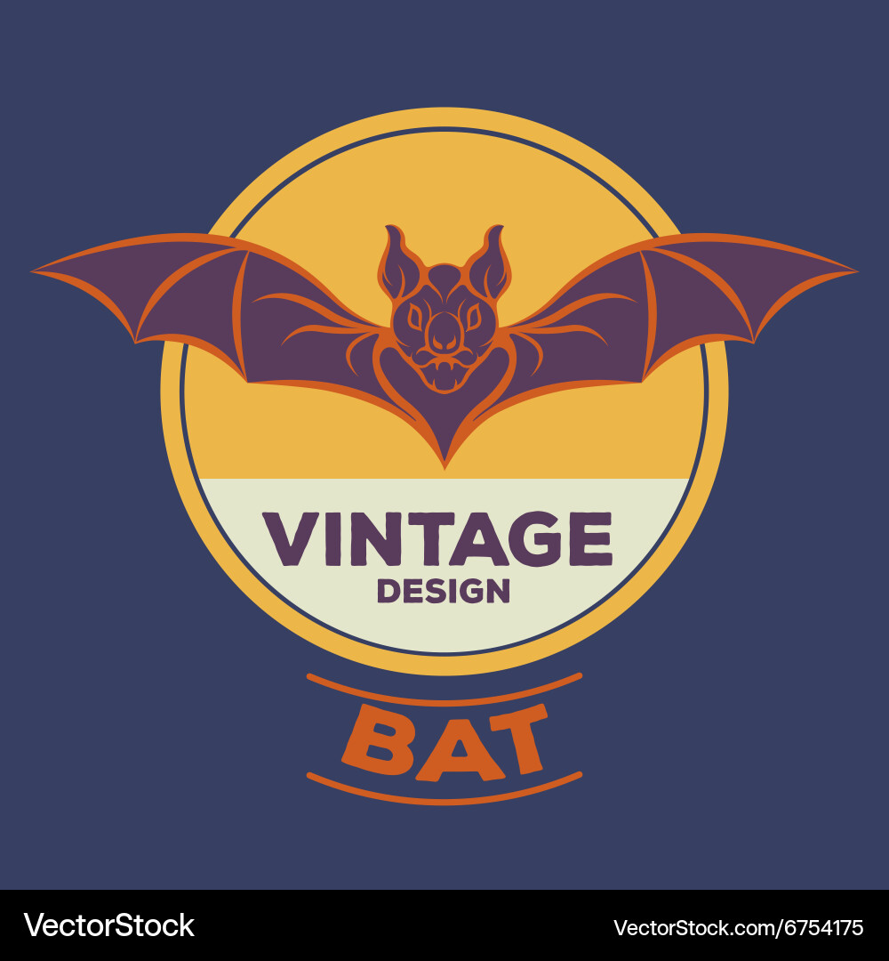 Bat logo Royalty Free Vector Image - VectorStock