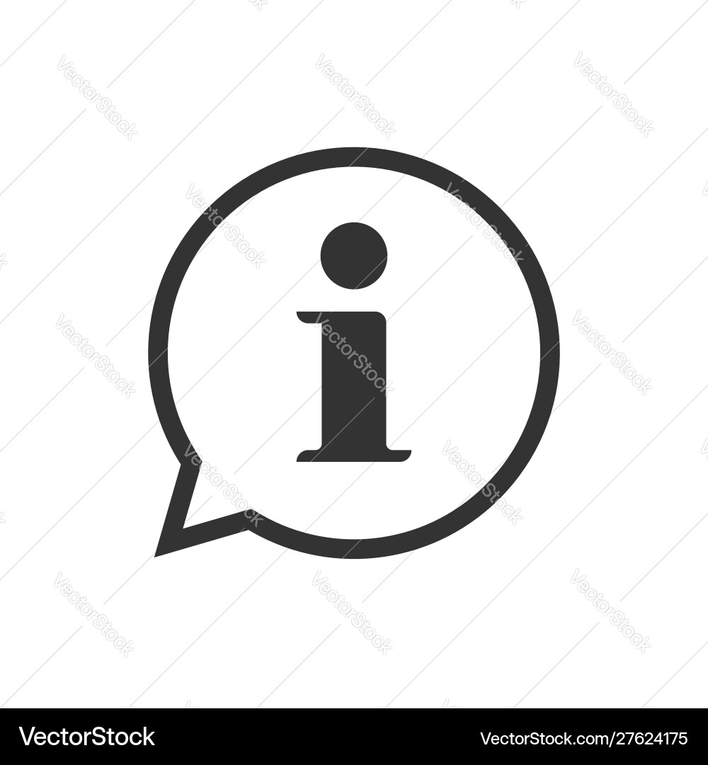Info help sign icon symbol line outline Royalty Free Vector