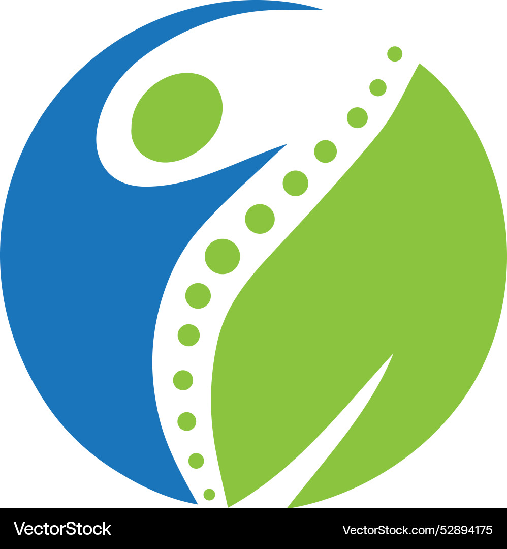 Medical orthopaedic surgery logo design Royalty Free Vector