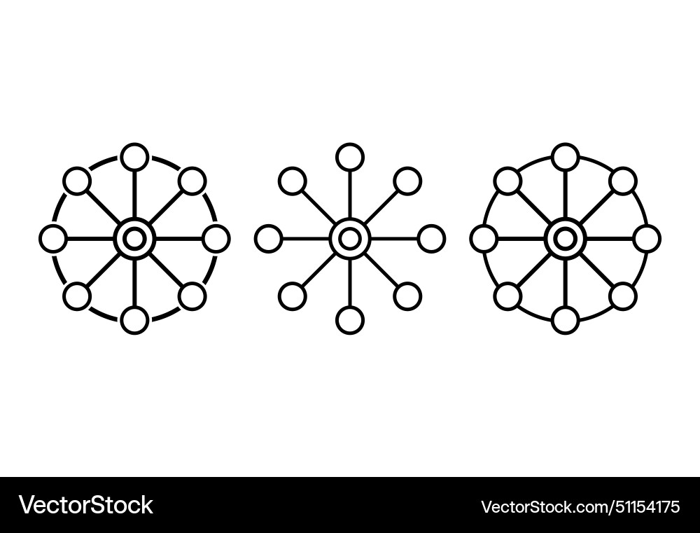 Set of multichannel digital design icon Royalty Free Vector