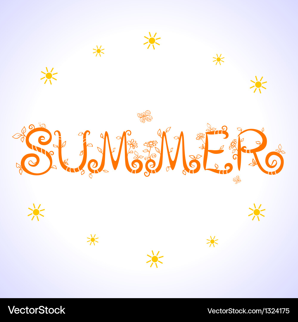 Summer Royalty Free Vector Image - VectorStock