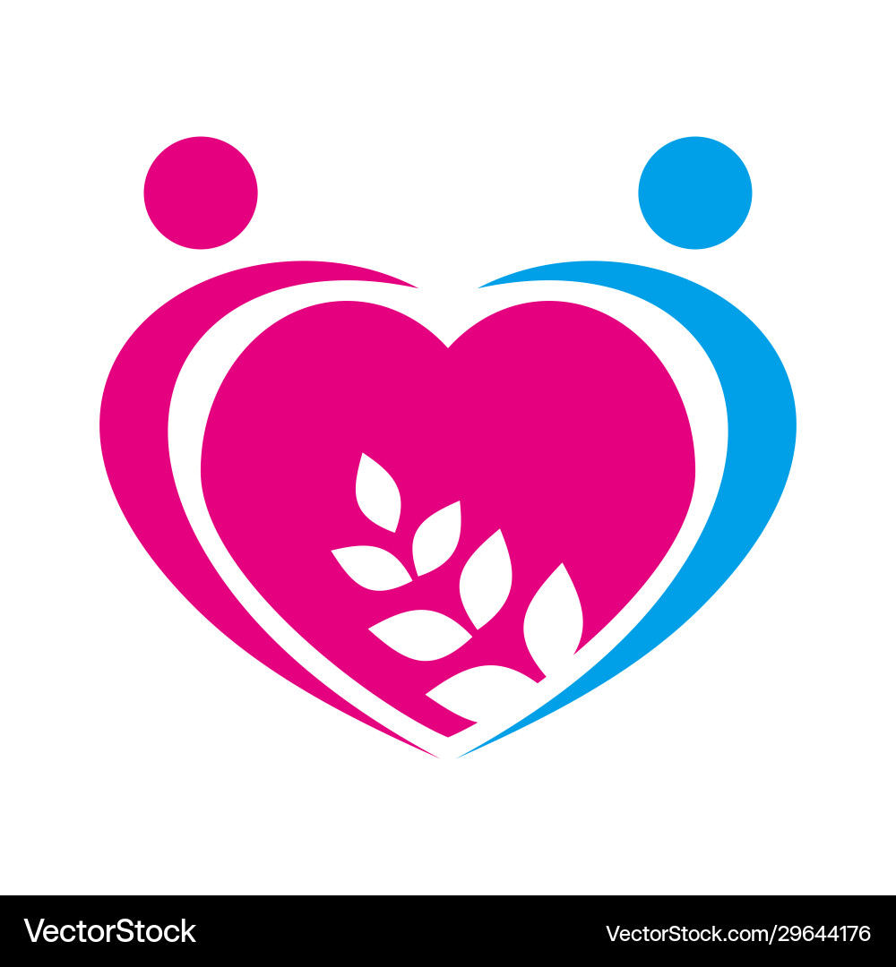Growing love together icon sign a lover keep Vector Image