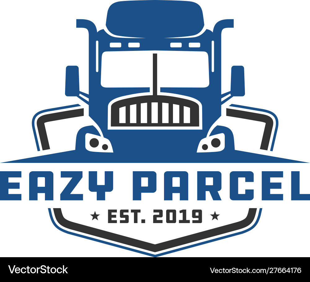 Modern Transportation Shield Logo Royalty Free Vector Image