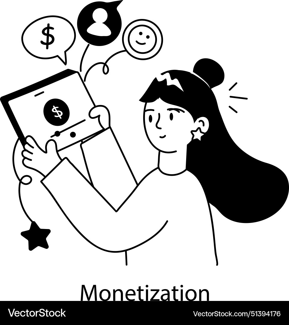 Monetization Royalty Free Vector Image - VectorStock