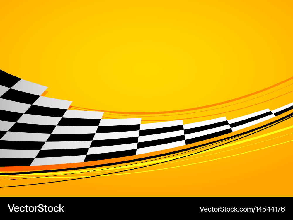 Yellow racing background Royalty Free Vector Image