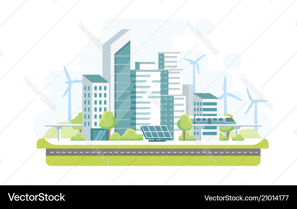 Urban landscape pattern Royalty Free Vector Image