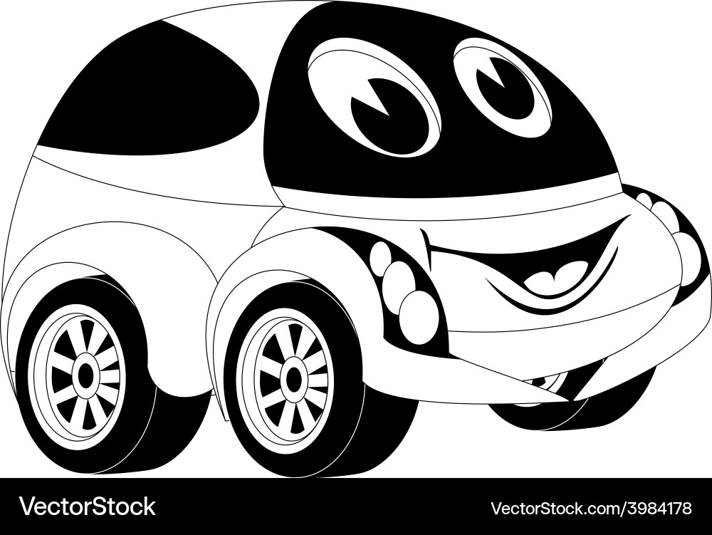 Cartoon car Royalty Free Vector Image - VectorStock