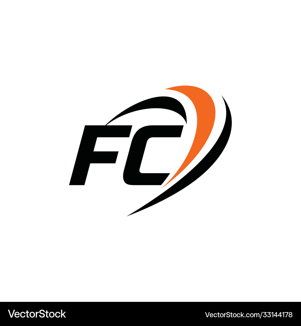 Fc monogram logo Royalty Free Vector Image - VectorStock