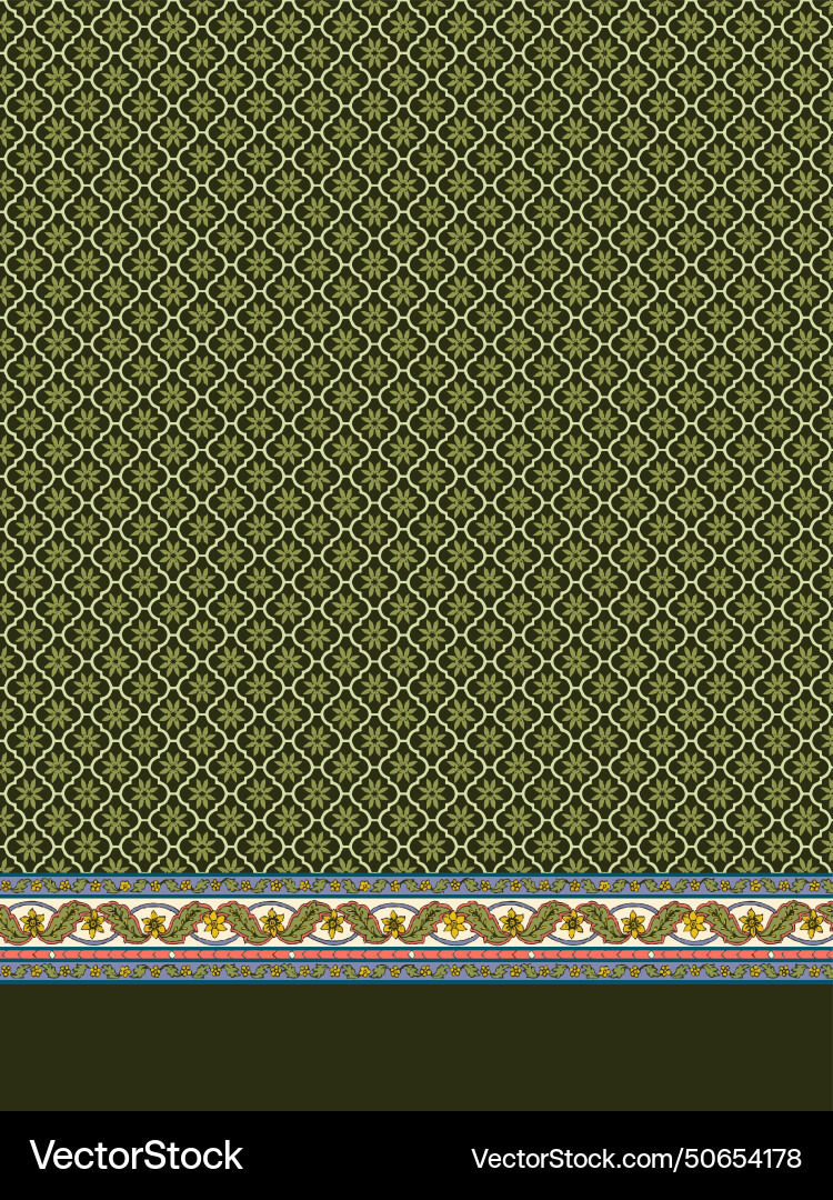 Textile digital design fabric print wallpaper Vector Image