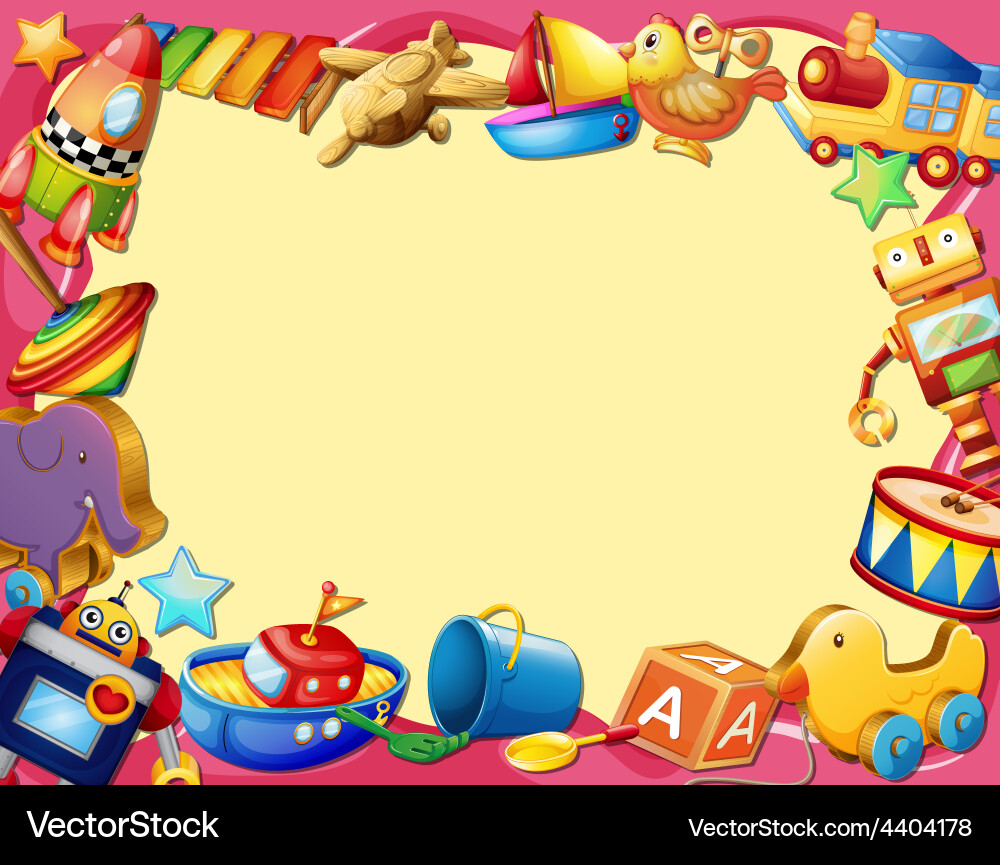 Toys banner Royalty Free Vector Image - VectorStock