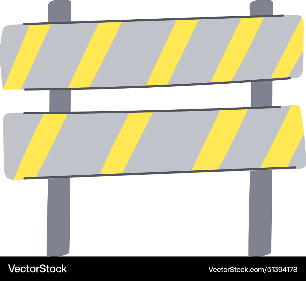 View guard rails cartoon Royalty Free Vector Image