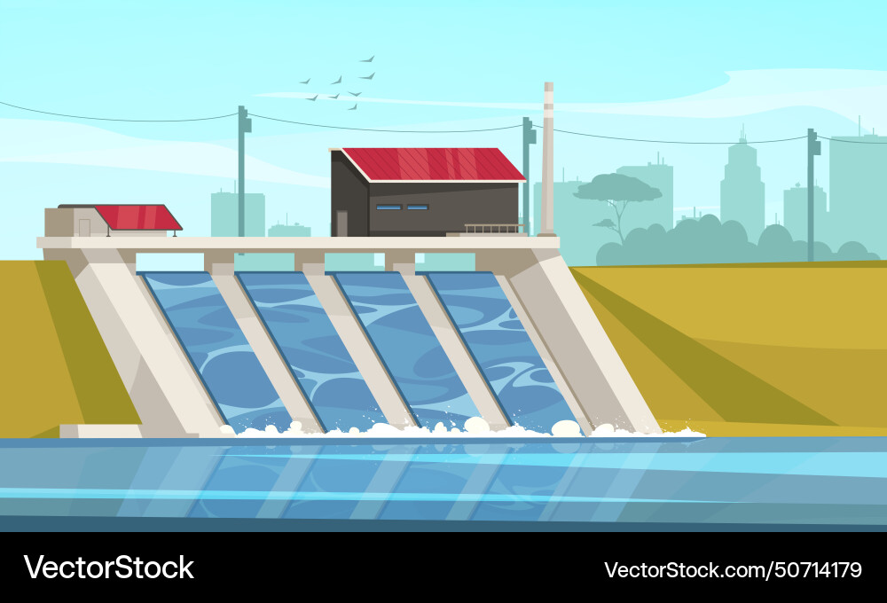 Ecological sustainable energy composition Vector Image