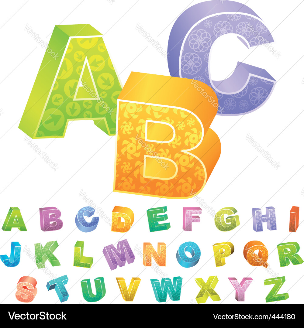Abc Royalty Free Vector Image - VectorStock