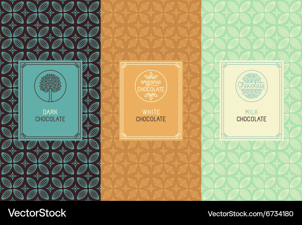 Chocolate packaging Royalty Free Vector Image - VectorStock