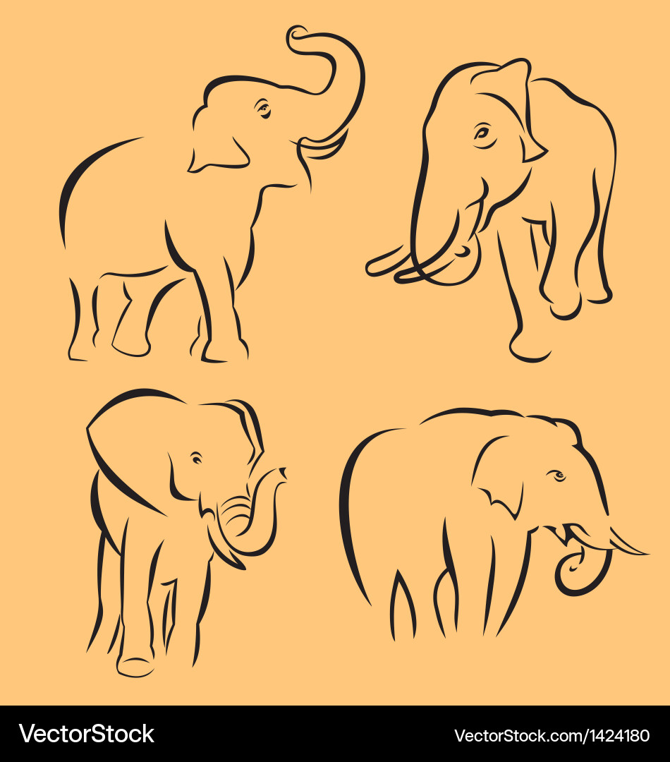 Elephant Royalty Free Vector Image - VectorStock