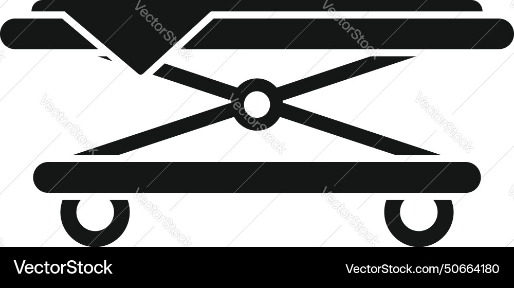 Emergency bed for hospitalization icon simple Vector Image
