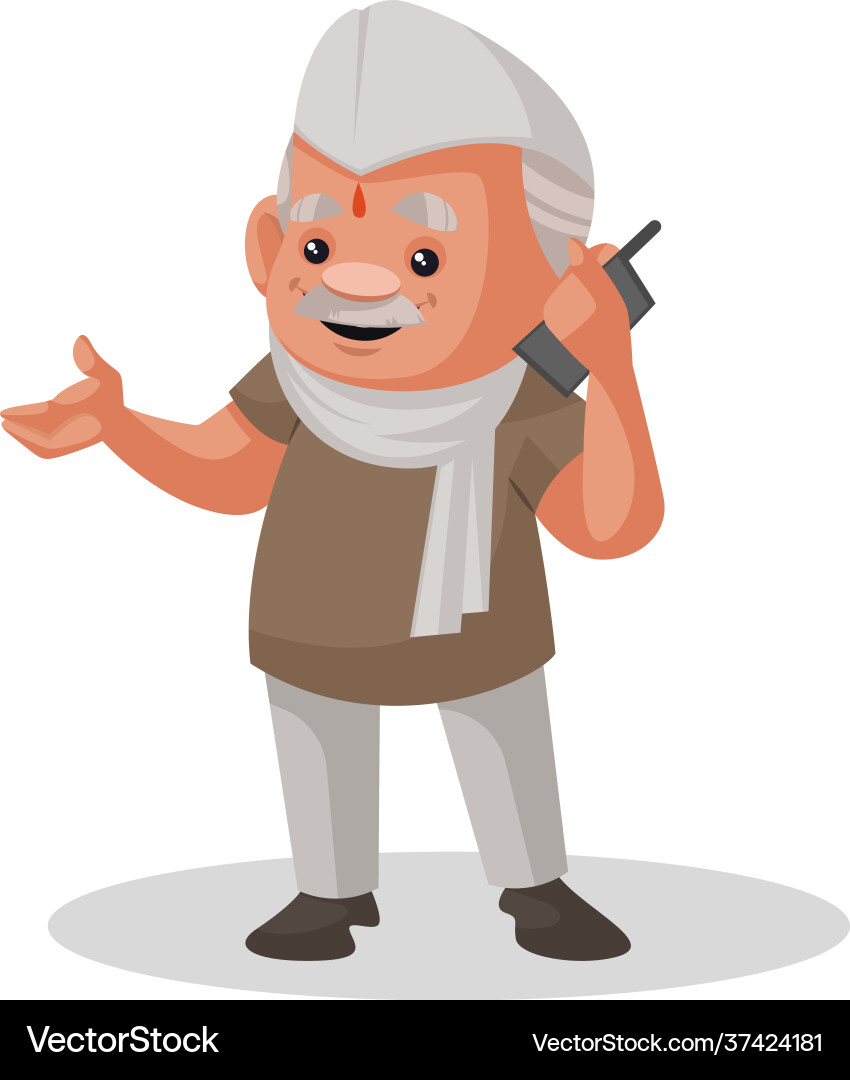 Politician cartoon character Royalty Free Vector Image
