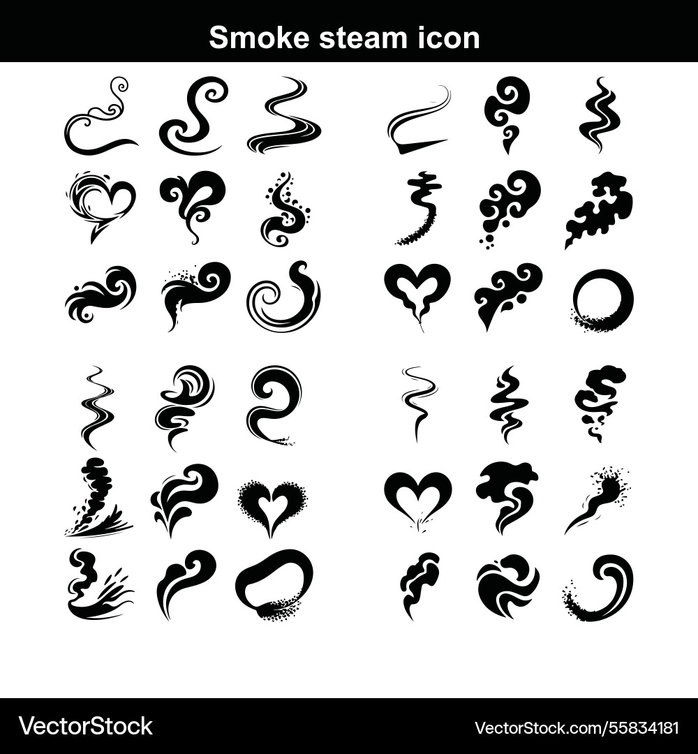 Smoke icon Royalty Free Vector Image - VectorStock