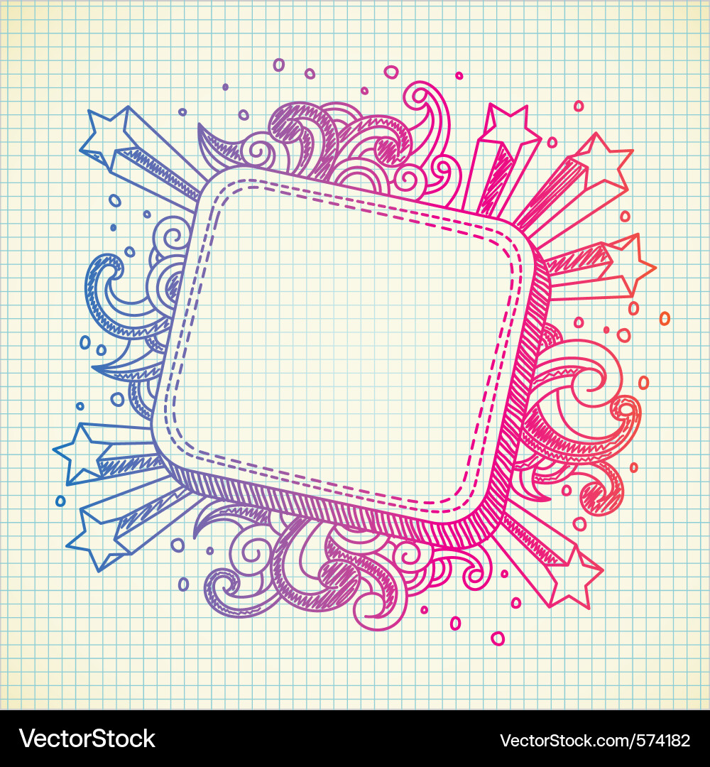Doodle Frame Royalty Free Vector Image - VectorStock