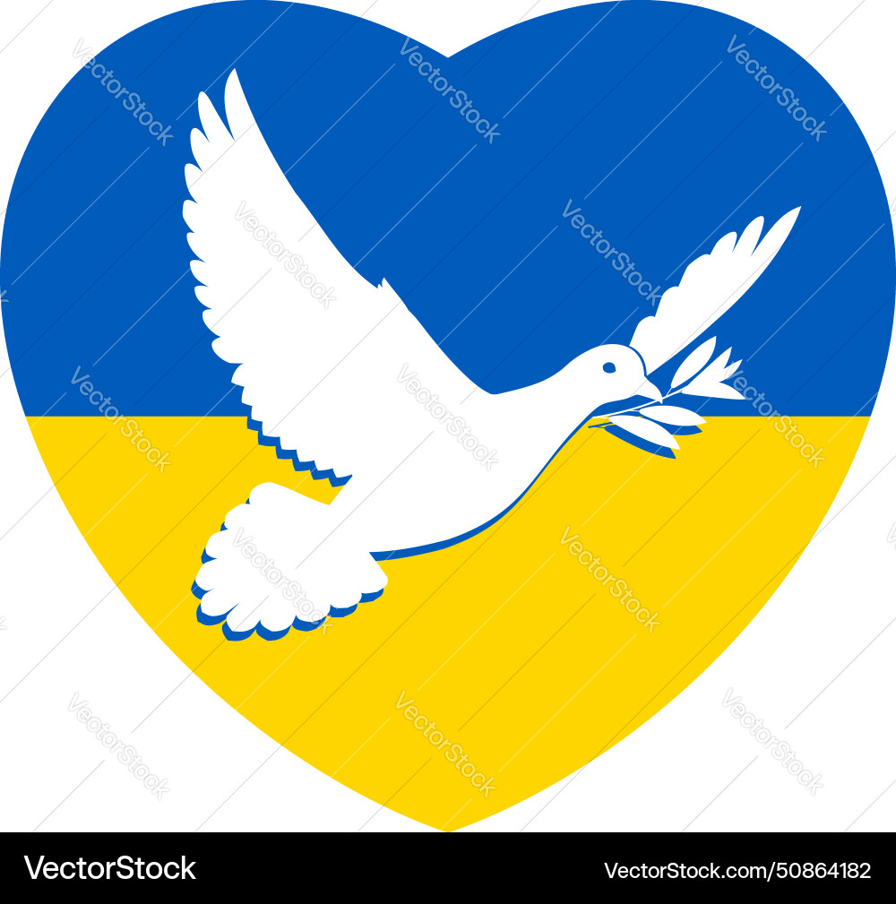 Fly dove Royalty Free Vector Image - VectorStock