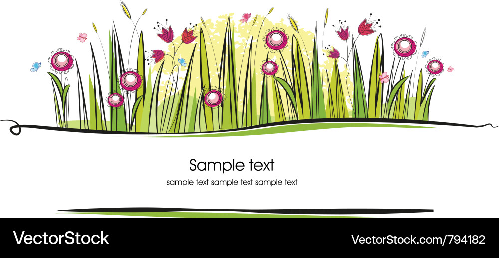 Garden Royalty Free Vector Image - VectorStock