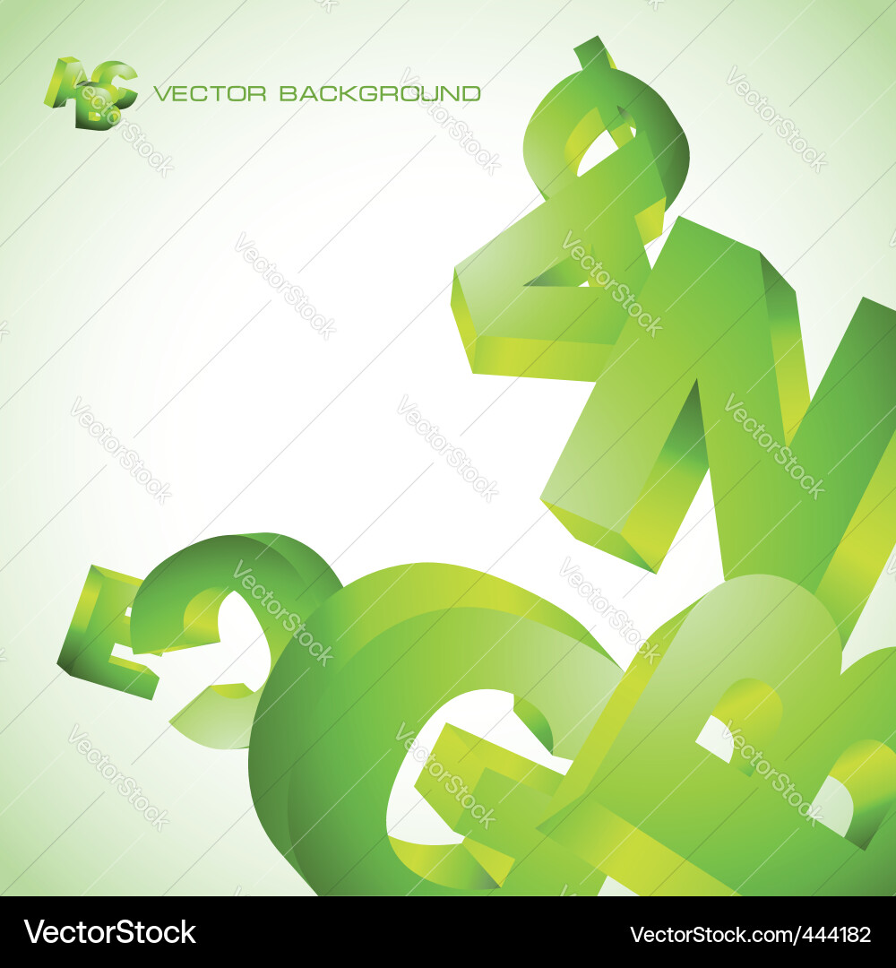 Green background Royalty Free Vector Image - VectorStock