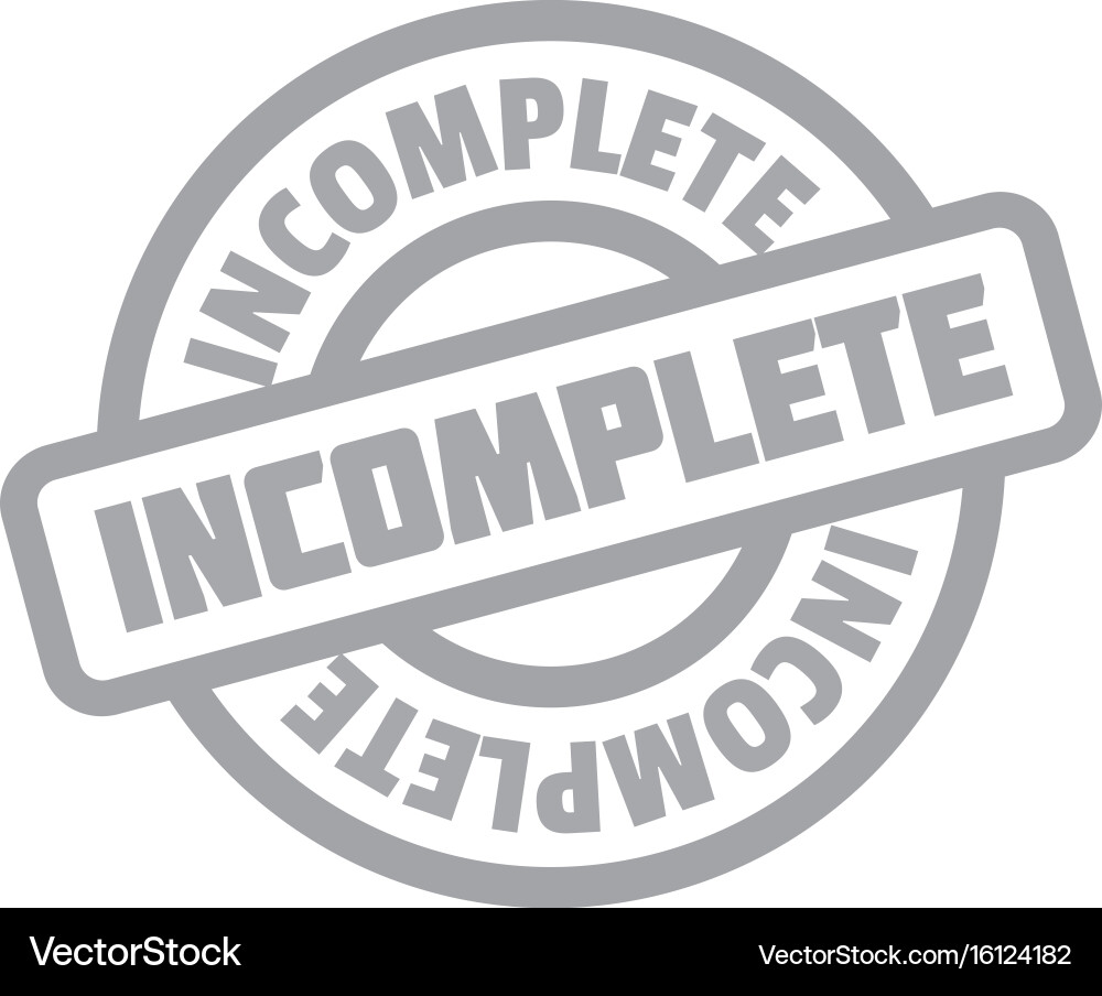 Incomplete rubber stamp Royalty Free Vector Image