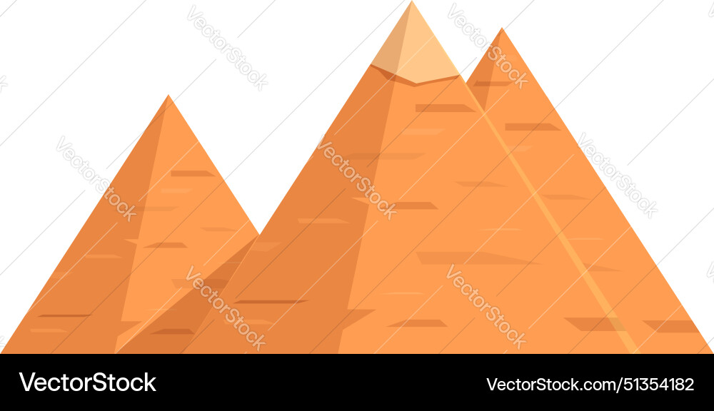 Stylized of three orange Royalty Free Vector Image