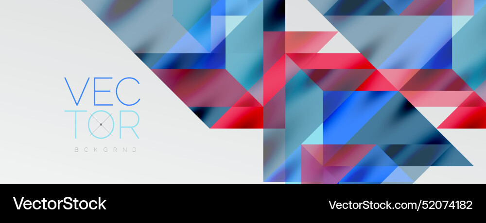 Tech minimal overlapping triangle shapes elements Vector Image