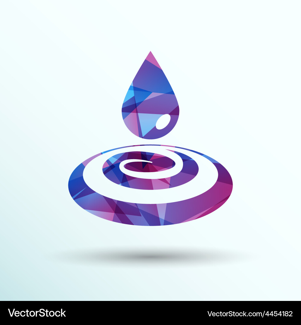 Water Droplet Splash White Royalty Free Vector Image