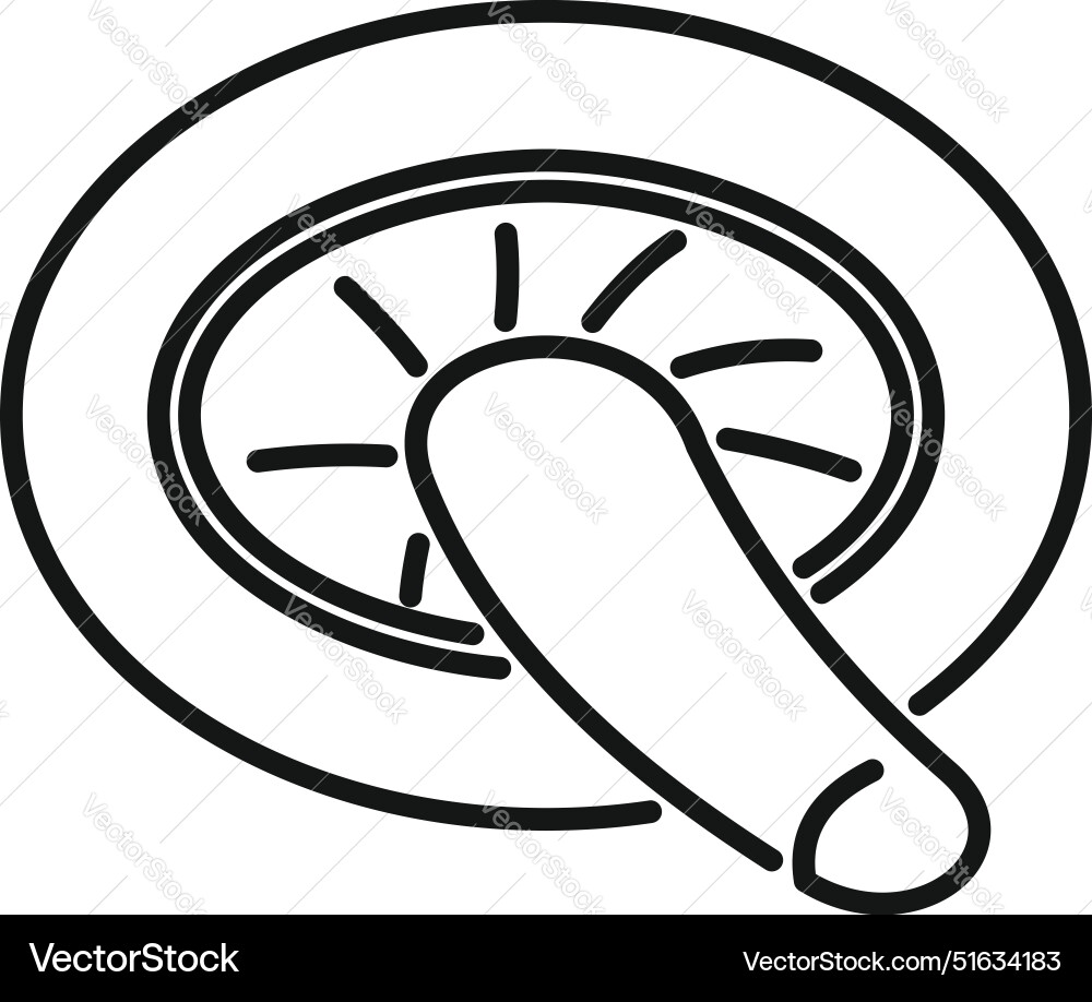 Doorbell button ringing for service help desk Vector Image