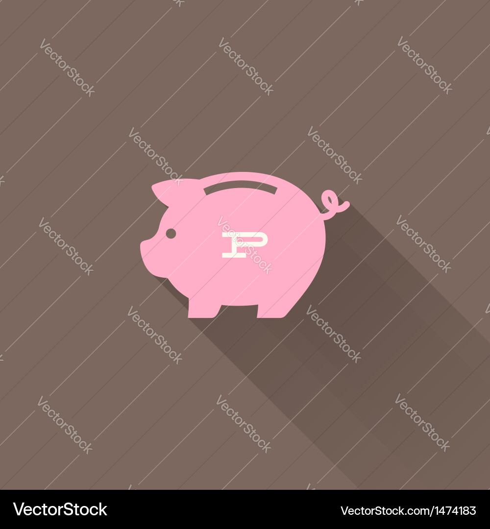 Piggy Bank Icon Royalty Free Vector Image - VectorStock