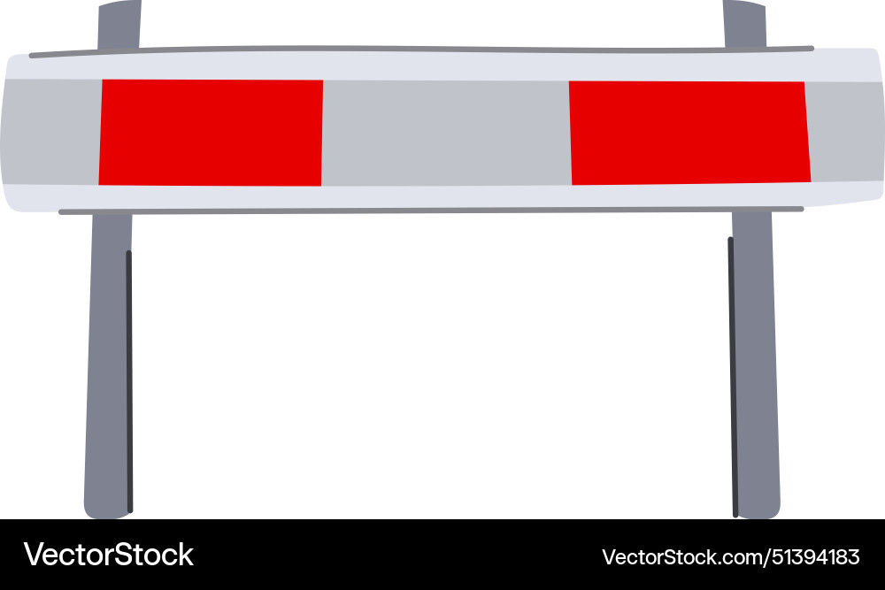 Roadside guard rails cartoon Royalty Free Vector Image