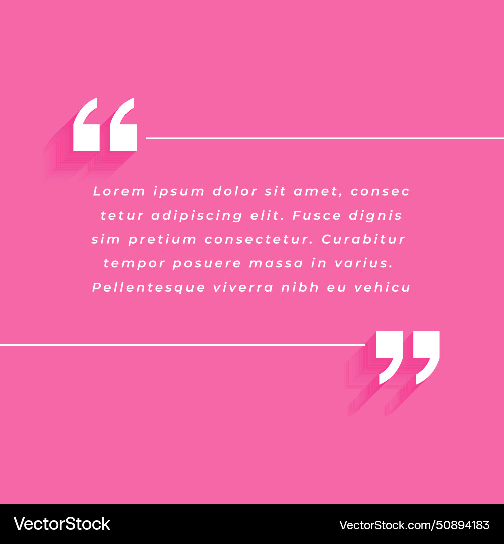 Testimonial review background with aphorism design