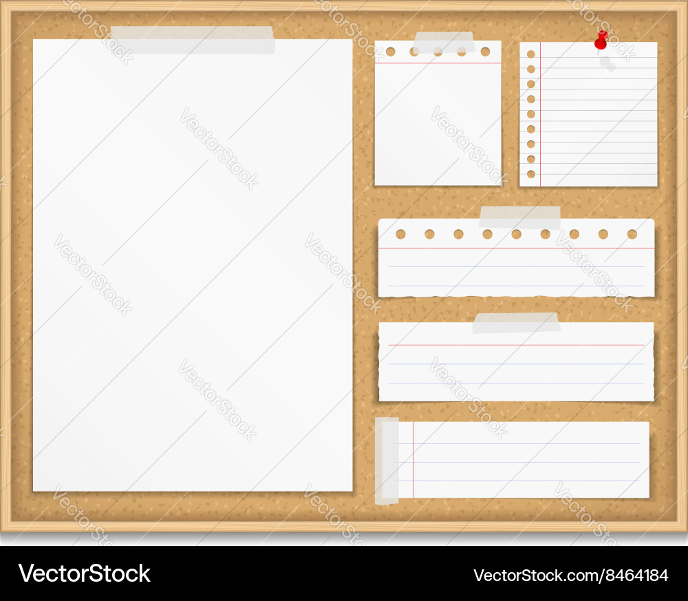 Bulletin board Royalty Free Vector Image - VectorStock