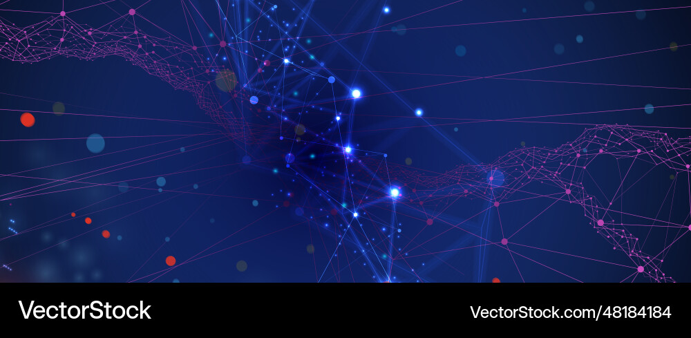 Quantum processing deep learning artificial Vector Image