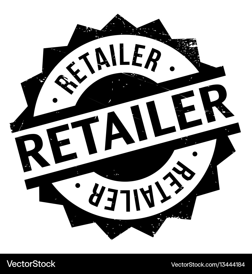 Retailer rubber stamp Royalty Free Vector Image
