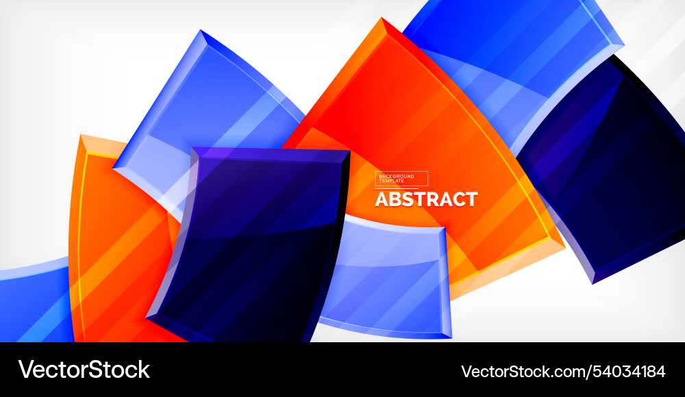 Round 3d shapes plates background creative Vector Image