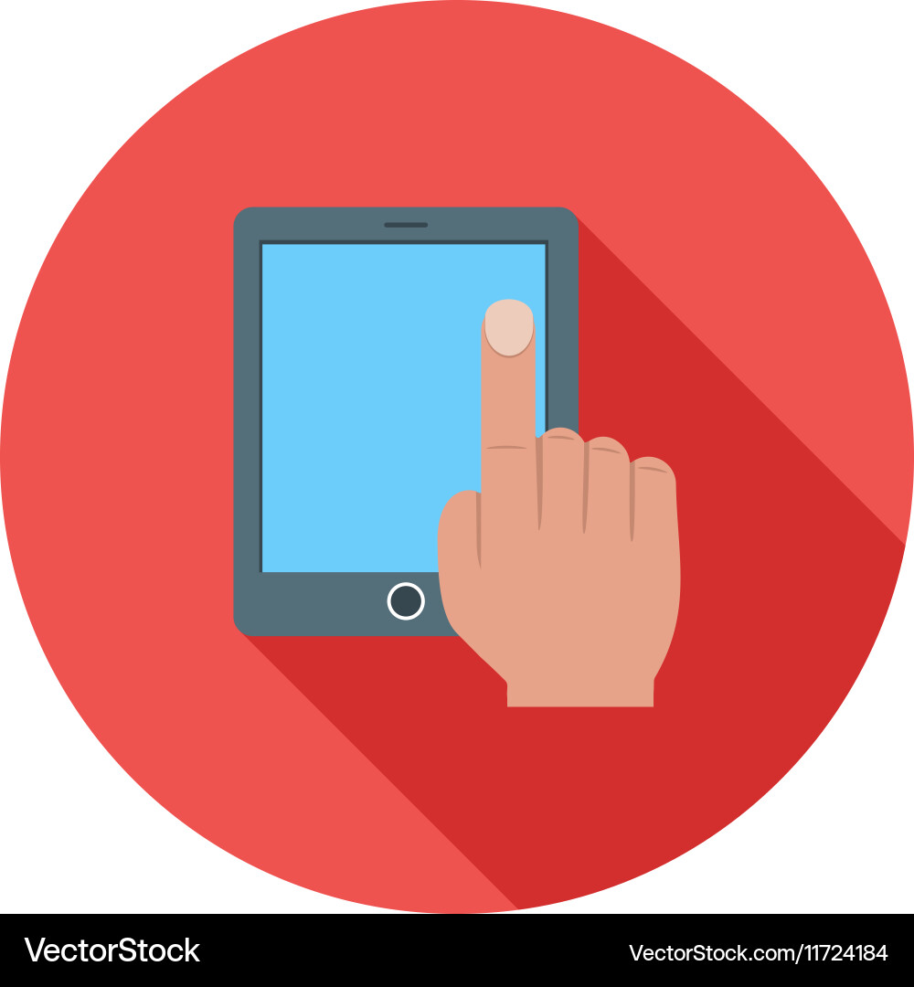 Using touch device Royalty Free Vector Image - VectorStock