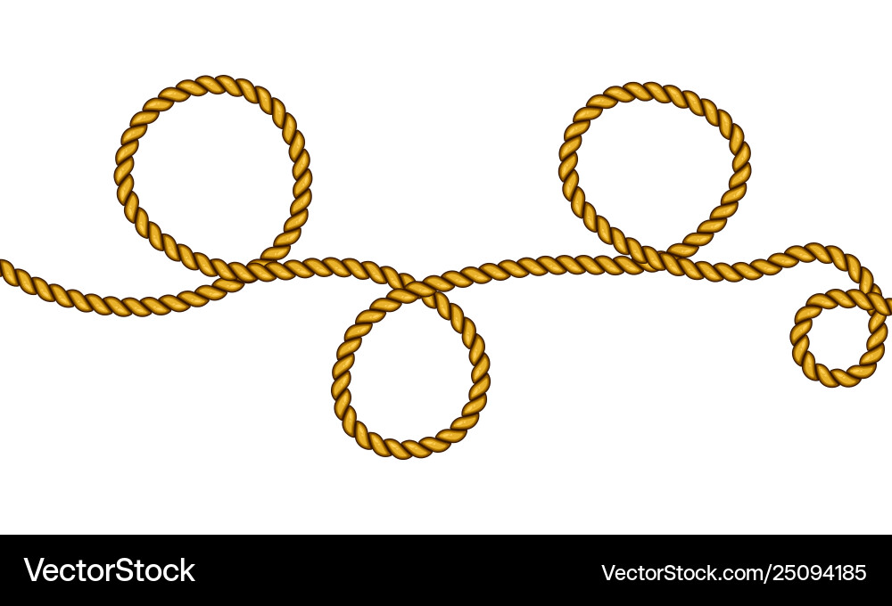 Realistic fiber ropes Royalty Free Vector Image