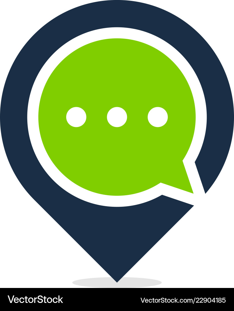 Talk point logo icon design Royalty Free Vector Image