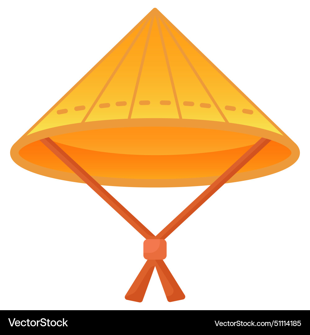 Vietnamese traditional conical hat Royalty Free Vector Image