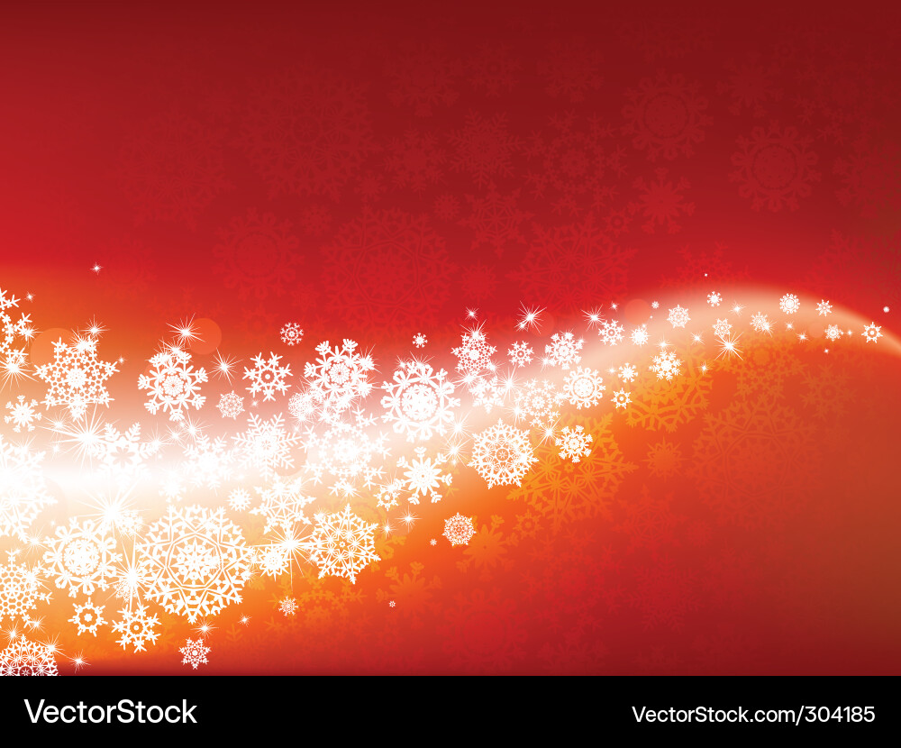 Warm winter background snowflakes Royalty Free Vector Image