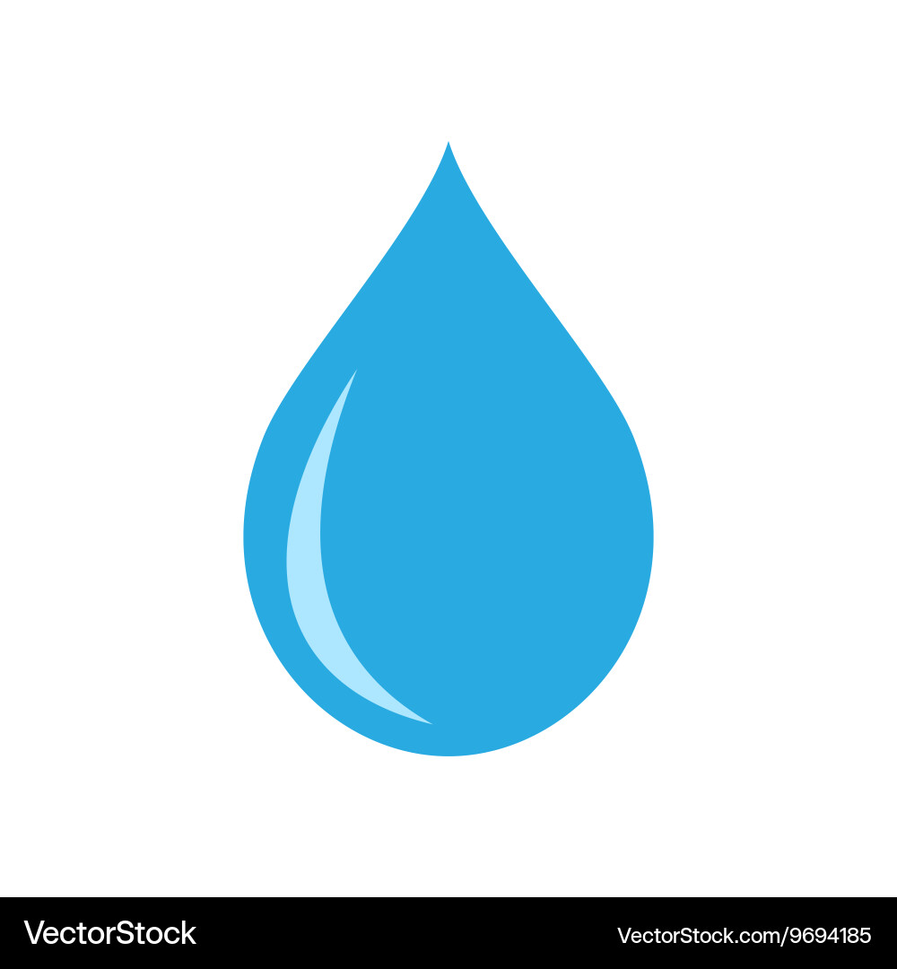 Water drop icon Royalty Free Vector Image - VectorStock