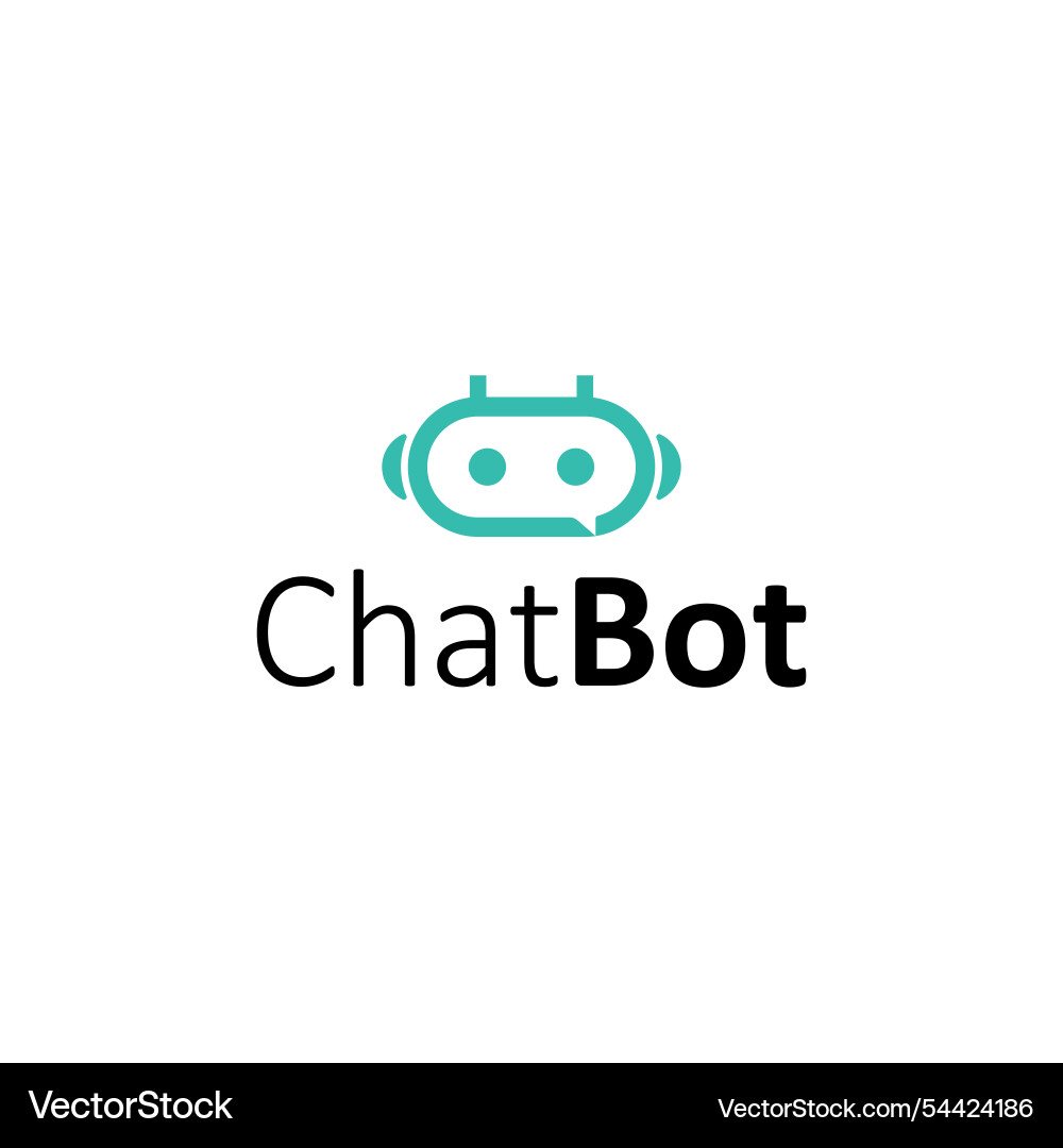 Chat bot logo Royalty Free Vector Image - VectorStock