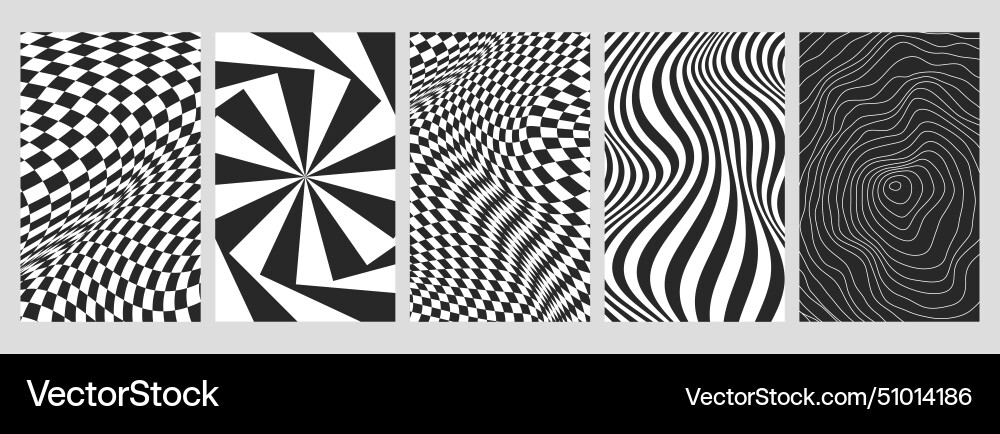 Retro Checkerboard Swirls Royalty Free Vector Image