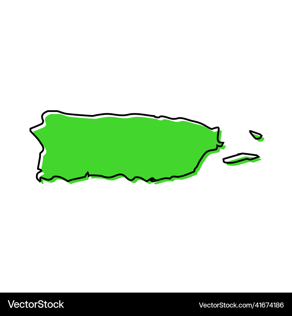 Puerto Rico Map Outline