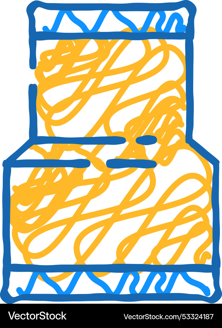 Construction pipeline icon doodle Royalty Free Vector Image