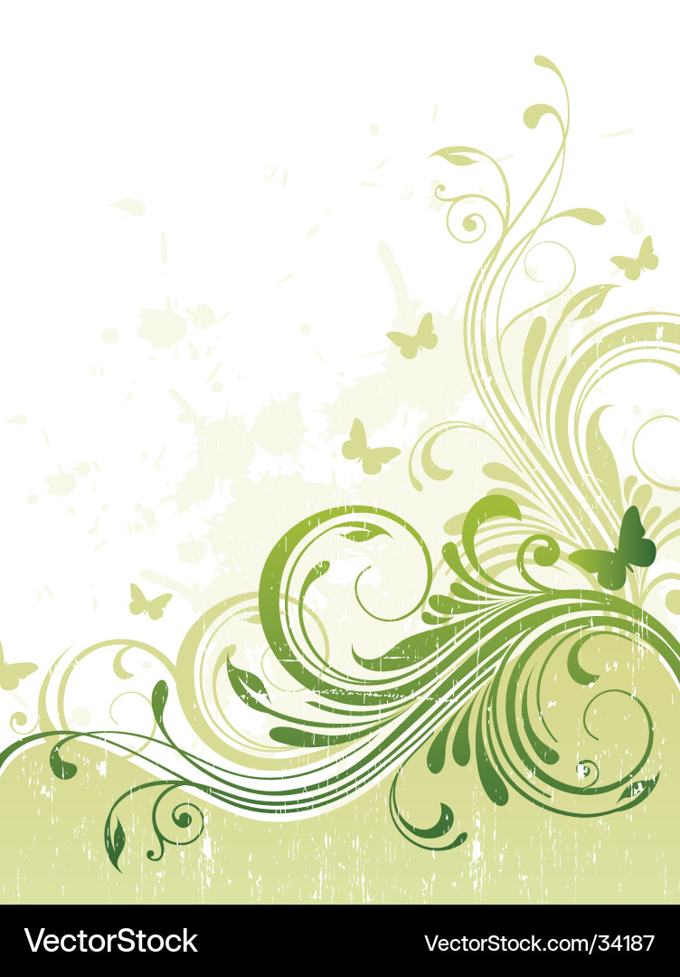 Floral Swirl Pattern Royalty Free Vector Image
