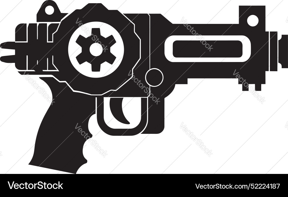 Lilliputian lawman iconic black logo design Vector Image